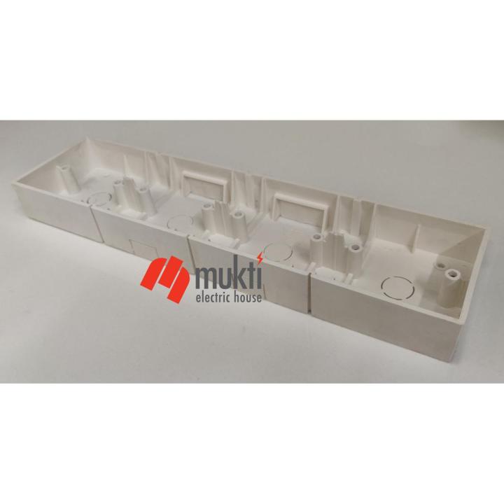 Four Gang PVC China Made White MK Type Line Shaped Junction Box For ...
