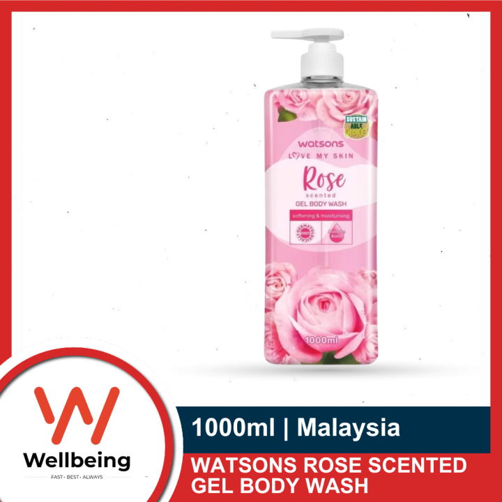 Watsons Love My Skin Rose Scented Gel Body Wash 1000ml | Malaysia ...
