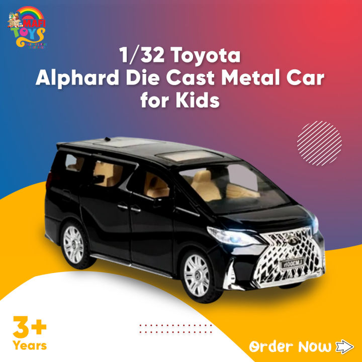 1/32 Toyota Alphard Die Cast Metal Car Die-Cast Vehicle For Kids ...