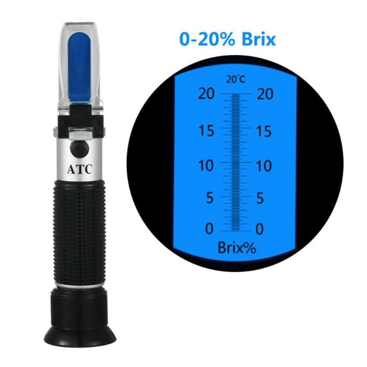 YIERYI Portable Hand Held Brix Refractometer 0-20% Brix Meter ...