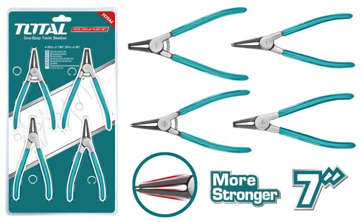 4 PCS CIRCLIP PLIERS SET TOTAL-THTJ214042 | Daraz.com.bd
