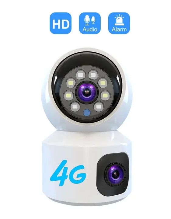 4G Sim Supported Dual Lens V380 Full Color Doll PTZ IP Camera | Daraz ...