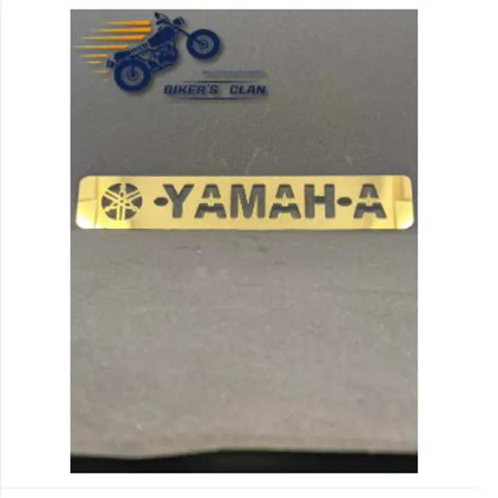 Yamaha Name Plate Stainless Steel- Bike Number Plate Stainless Steel ...