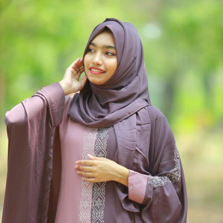 Dubai Cherry New Design Borka for Women with Hijab | Daraz.com.bd