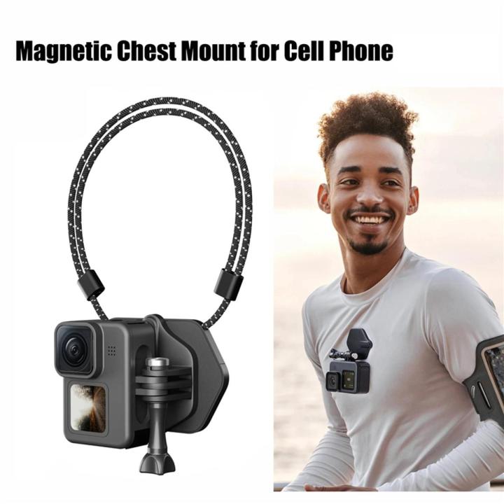 TELESIN Camera Mount Magnetic Neck Holder Camera Magnetic Neck Holder ...