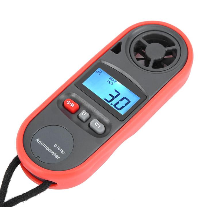 Air Wind Speed Digital LCD Anemometer Meter Tester Temperature Gauge ...