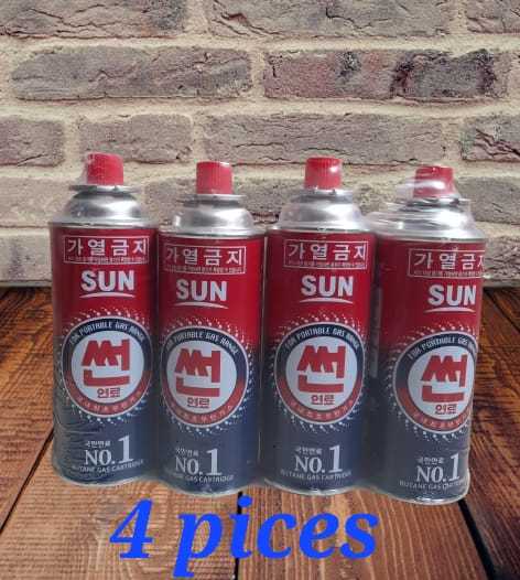 4 pPices Sun Butane Gas Can for portable burner / Portable Gas Stove ...