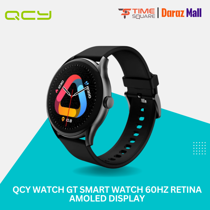 QCY Watch GT Smart Watch With Retina AMOLED HD Display | Daraz.com.bd