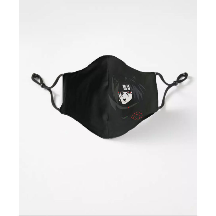 Naruto Itachi Uchiha 3 Layer Face Mask For Men And Women Gaming Face ...