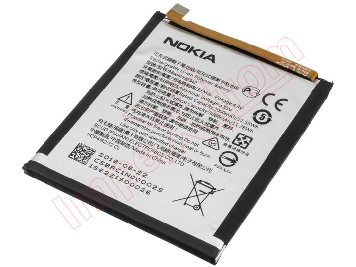 Nokia HE342 Brand New Fresh Replacement Mobile Battery for Nokia 6.1 ...