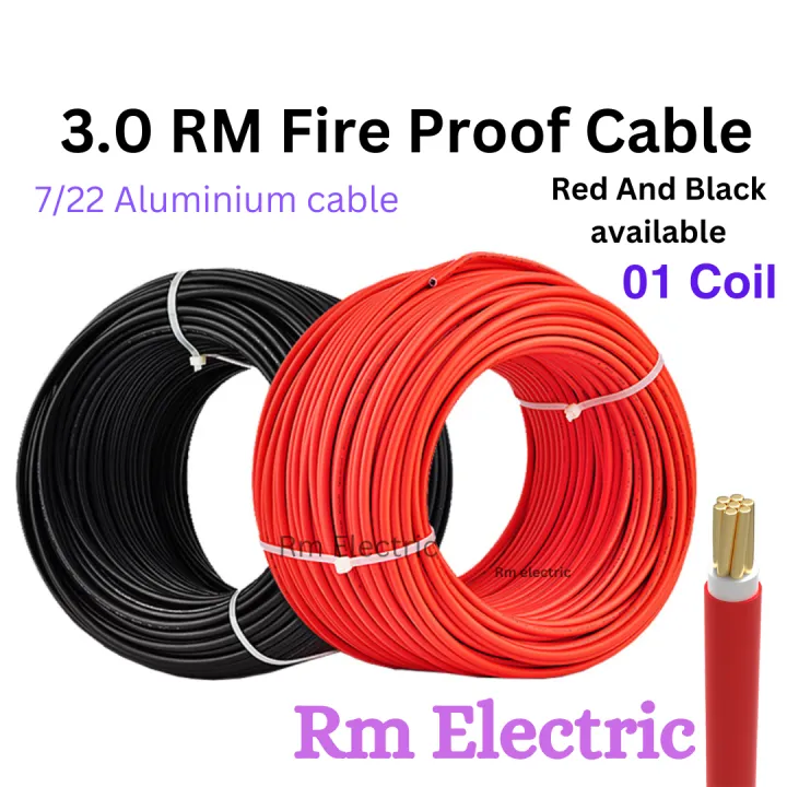House wiring cable 3.0 RM Fire Proof 1 COIL Cable (3.0 RM) Cable BYA-FR ...