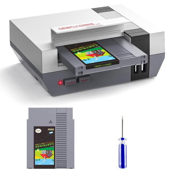 For Raspberry Pi 4 Case NESPi 4 CASE Supply with SSD CASE, Cooling Fan ...