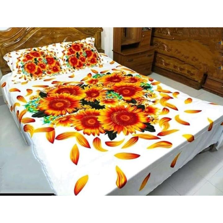 Double Size Bed Sheet 3 Piece Set | Daraz.com.bd