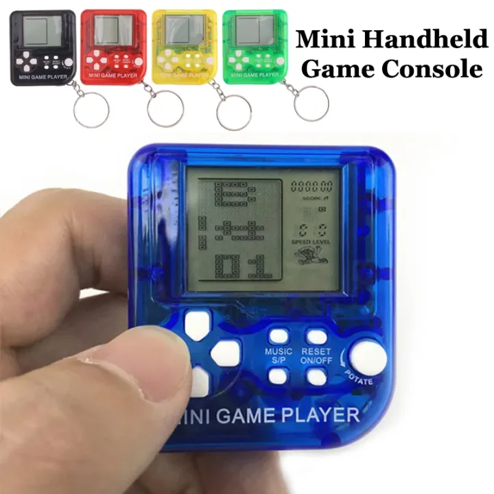 Portable Mini Pocket Classic Game Machine Keychain Ring Anti Lost Retro ...