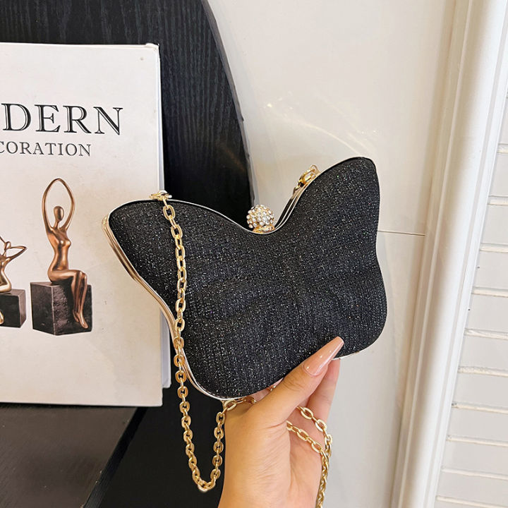 Cute butterfly mini bag 2023 new design sense foreign girl chain ...