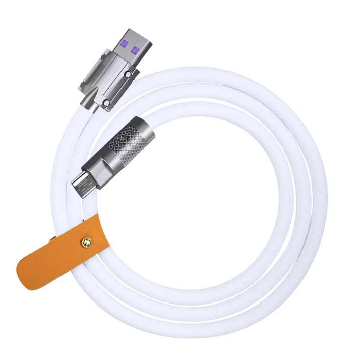 1m-2m 120w Super Fast Charging Cable Metal Zinc Alloy Liquid Silicone ...