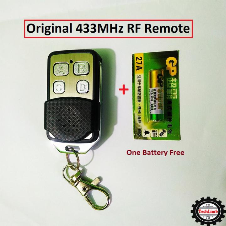 RF Remote 433MHz Wireless Remote Control with 4 Keys - Radio Frequency ...