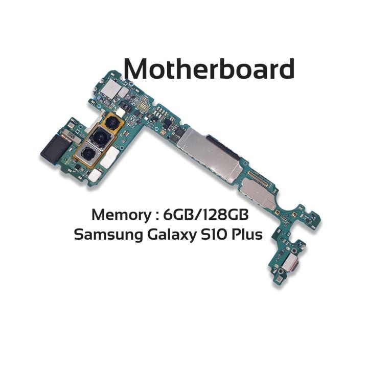 Unlocked Motherboard For Samsung Galaxy S10 Plus SM-G975F/DS 6GB/128GB ...