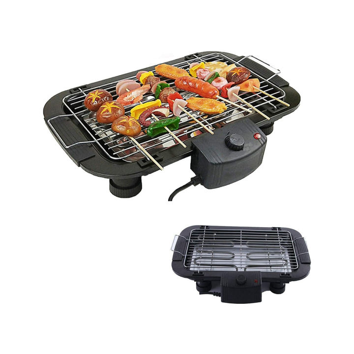 Electric BBQ Grill Machine - Black | Daraz.com.bd