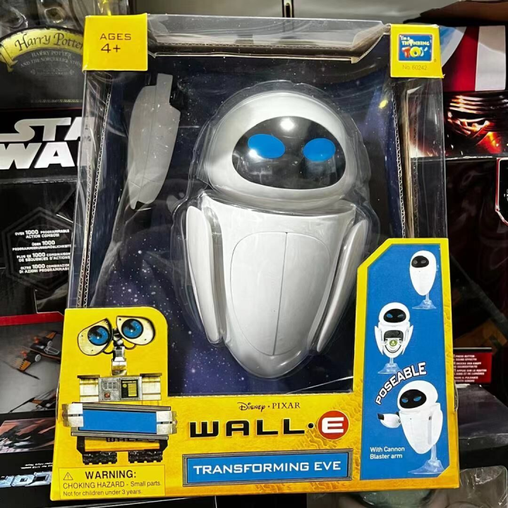 Original Thinkway Toys EVE Transforming WALL E Robot Action Figure ...