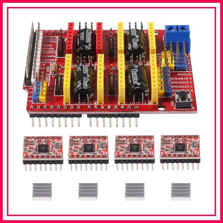 Arduino CNC Shield V3 Expansion Board with 4pcs A4988 Driver | Daraz.com.bd