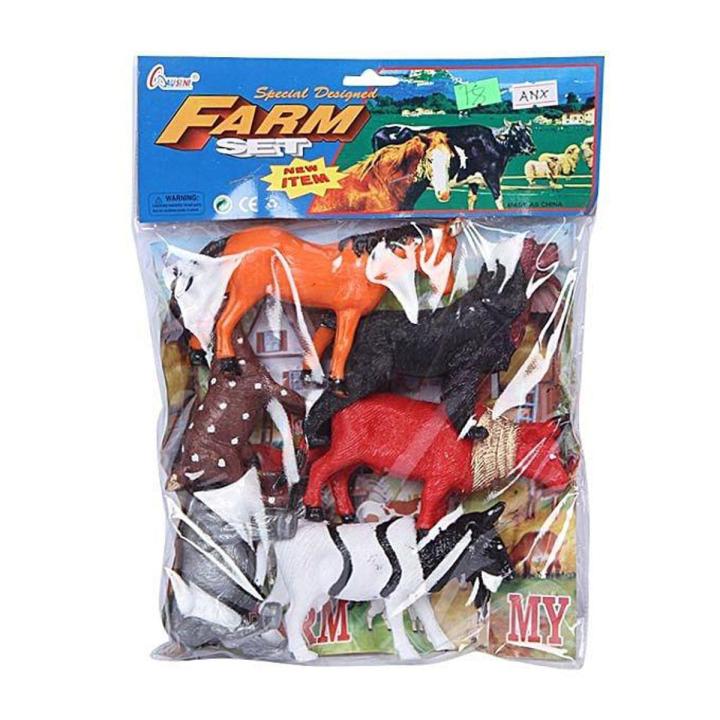 Plastic Farm Kingdom Animal Toy Set - Multi Color | Daraz.com.bd