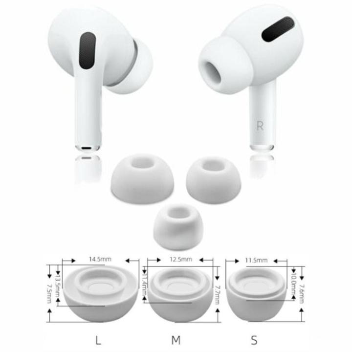 6Pcs White Silicone Eartips Cover -Replacement Ear Tips Buds -for Apple ...