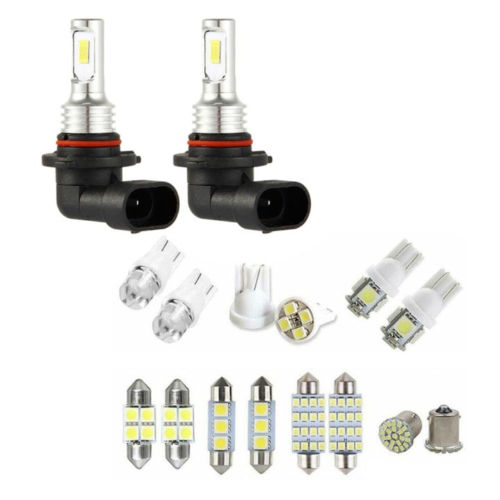 9005 HB3 LED Headlight Bulbs Kit High-Beam 35W 4000LM 6000K with 14 ...