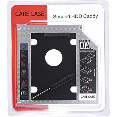 HDD Hard Disk Drive CD-ROM Bracket / Second Hard Disk Drive 9.5mm CADDY ...