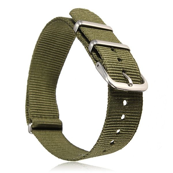 18mm Durable Military Nylon Wrist Watch Strap Band Buckle 260mm All ...