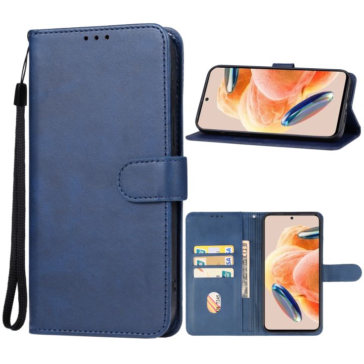 For Xiaomi Redmi Note 12 Pro 4G Leather Phone Case | Daraz.com.bd