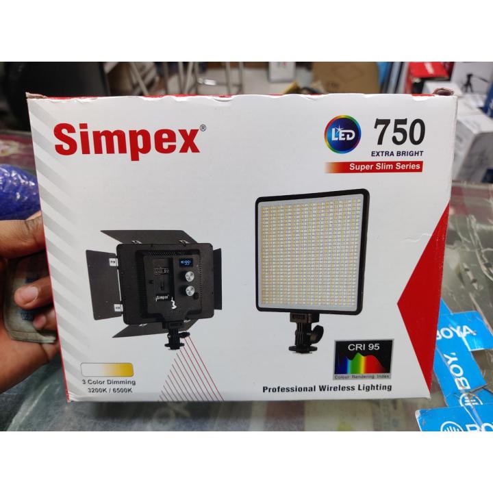 SIMPEX LED-750 [W/O BARNDOOR] [WITH BATTERY 970 USB] (ULTRA SLIM ...