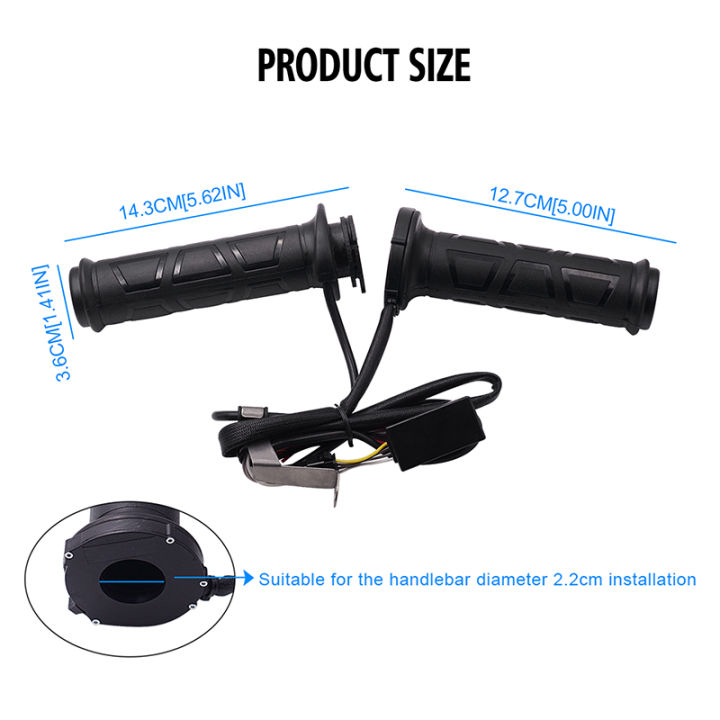 Upgrade Adjustable Motorcycle Handlebar 22mm Electric Heated Handle ...