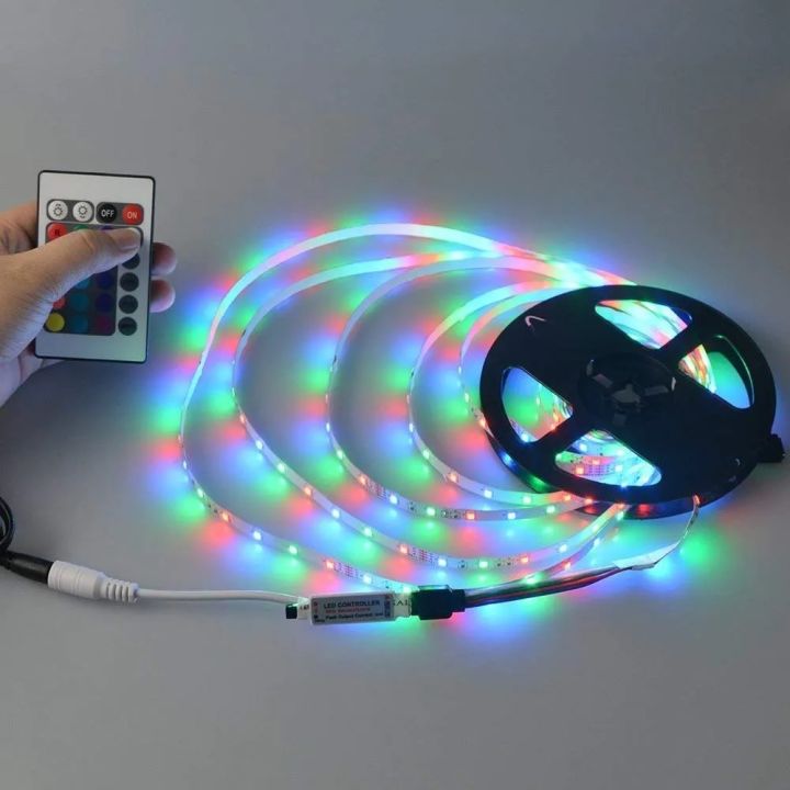 4 Colors 16 Feet Rgb Led Strip Light With Remote Control - Rgb Light ...