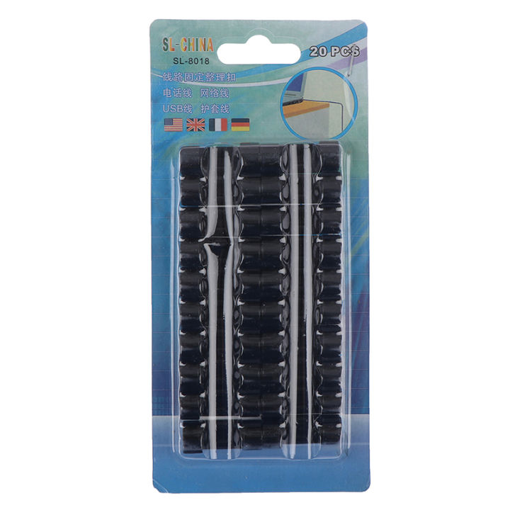 Set Finisher Wire Clamp Socket Holder Self-adhesive Cable Organizer ...