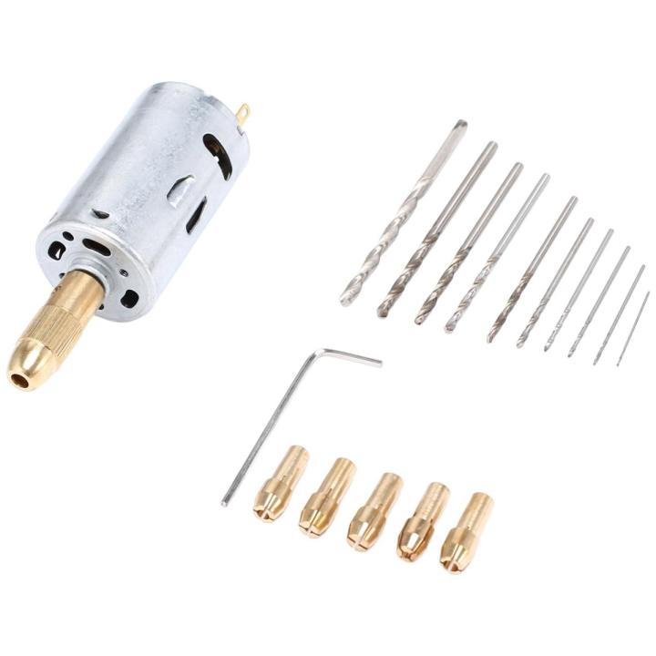 Mini Electric Hand Drill Bit Set DC 12V Motor | Daraz.com.bd