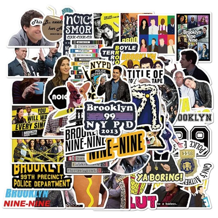 50PCS TV Brooklyn Nine-Nine Stickers Waterproof Motorcycle Luggage ...