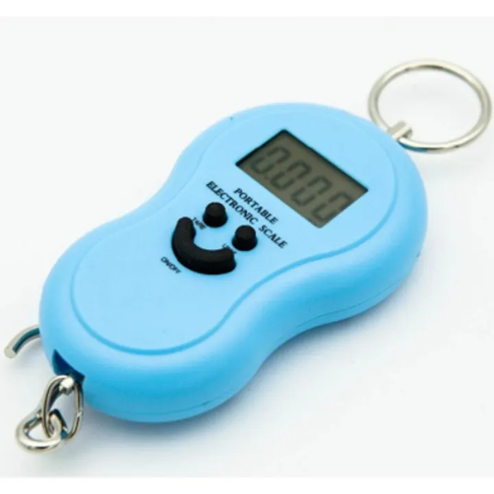 Electric Portable Scale With Smile Shape Design - Blue | Daraz.com.bd