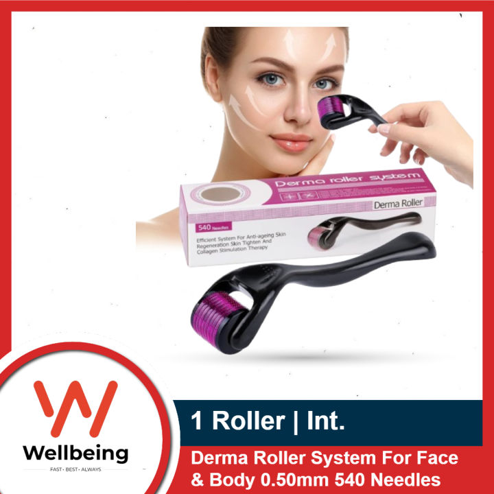 Derma Roller System For Face & Body 0.50mm 540 Needles Derma Roller ...