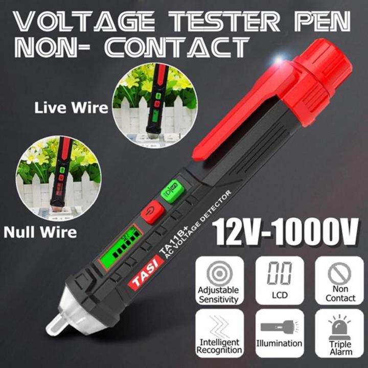 AC]Non-Contact LCD Electric Voltage Test Pen]12-1000V]NCV]Detector ...
