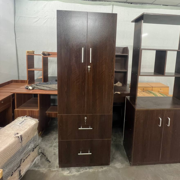 2 Part Almirah with coat hanger shelf & 2 Locker Drawer Alamary ...