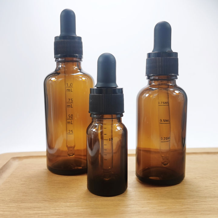 Dropper Bottles With Measure Pipet 5ml-100ml Reagent Eye Drop Amber ...