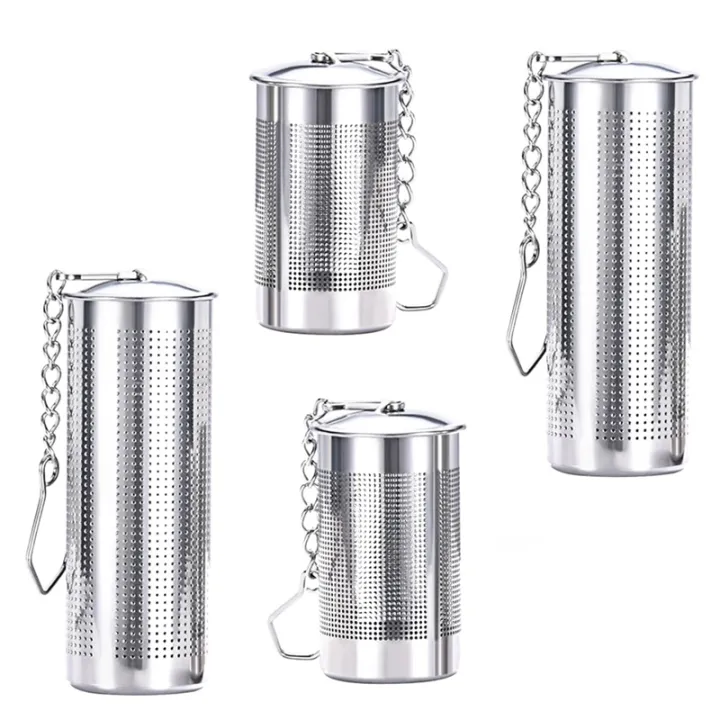 4PCS Tea Infusers for Loose Tea,Tea Filter with Lid,Stainless Steel Tea ...