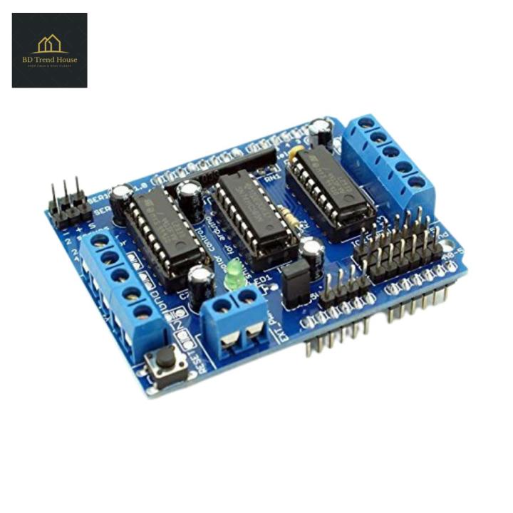L293D Motor Driver/Stepper/Servo Shield for Arduino | Daraz.com.bd