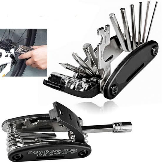 Cycle Repair Kit Multi Tool Repair Bicycle Tool Kit 16 in 1 | Daraz.com.bd
