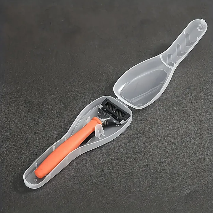 1PC Portable Razor Travel Storage Box Razor Blades Case Plastic Shaving ...