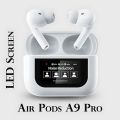 AirPods A9 Pro Touch Screen Display with ANC ENC Double Dark Earbuds 2024 | Daraz.com.bd