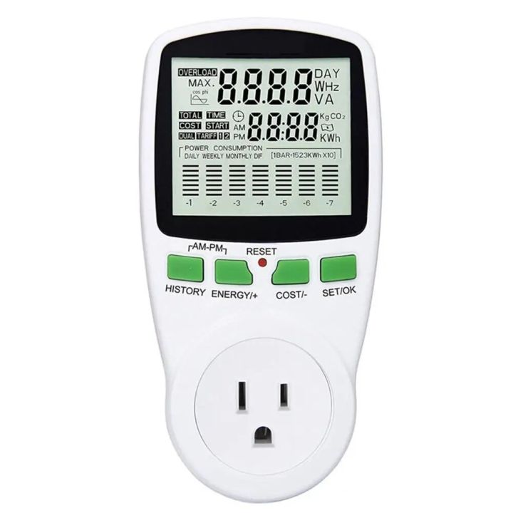 【YIYANGMAOYI111】New Ac Power Meter 220V Digital Wattmeter Eu Energy ...