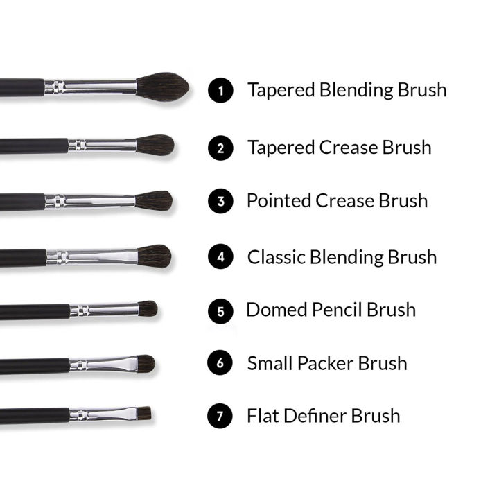 Bh Cosmetics - Eye Essential 7 Piece Brush Set | Daraz.com.bd