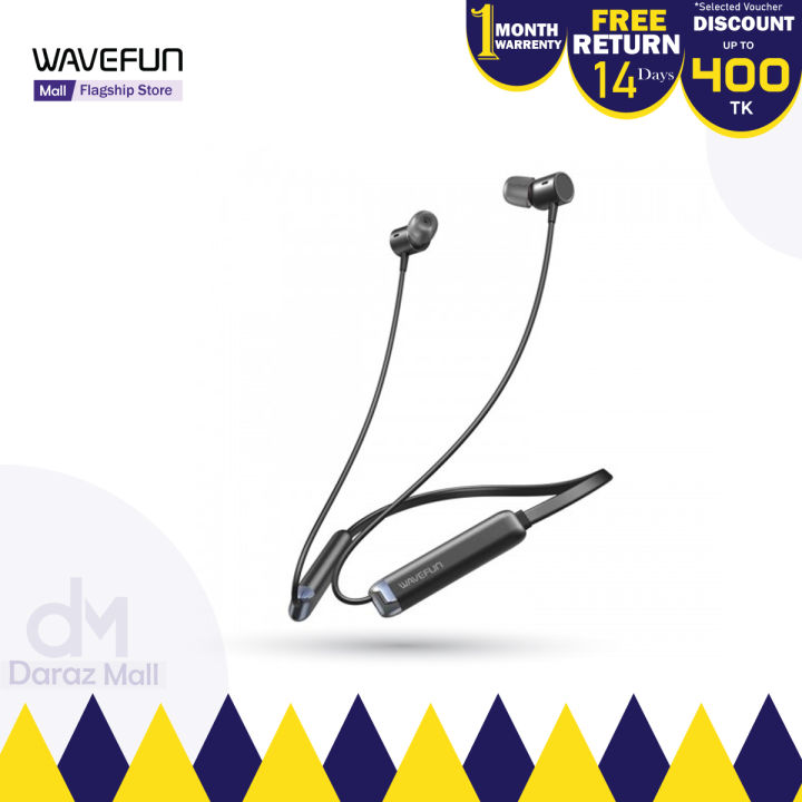 Wavefun Flex3 Bluetooth Earphones 24Bit aptX HD Wireless Headphones ...